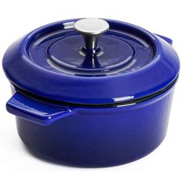 Kasserolle Woll "Iron", blau, H:5cm &Oslash;:10cm, T&ouml;pfe, Kasserolle, &Oslash; 10 cm, Induktion
