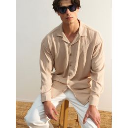 Trendyol Hemd Herren Gr&ouml;&szlig;e XS beige