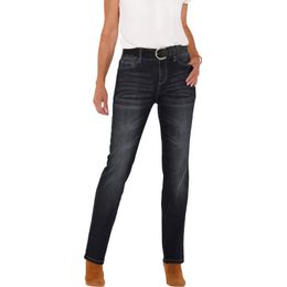 CR&Eacute;ATION L Damen Jeans mit Nieten an den Taschen black-denim Gr&ouml;&szlig;e 24
