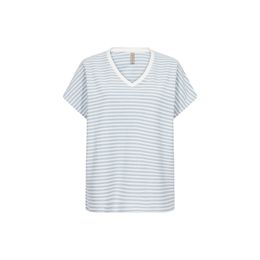 soyaconcept T-Shirt 'PISA' Damen Gr&ouml;&szlig;e L himmelblau / offwhite