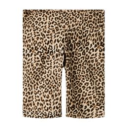 name it Shorts 'NKFFAHIROZ' M&auml;dchen Gr&ouml;&szlig;e 140 beige / hellbraun / schwarz