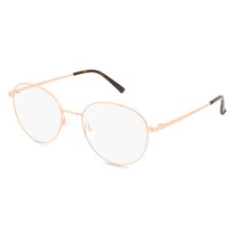 Fielmann BD 600 CL BO Brille Unisex | Fassung: Vollrand, Panto, Rosegold Gl&auml;nzend