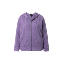 Ulla Popken Zip-Up Hoodie female Purple size 42-44