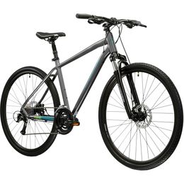 Crossrad KROSS "Evado 3.0" Gr. 48, grau (grau, schwarz), Fahrr&auml;der, Herren, 48cm, 28 Zoll (71,12cm) hinten: 28 Zoll (71,12cm), Crossrad