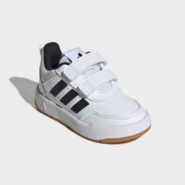 Sneaker adidas Sportswear "TENSAUR SPORT 3.0 KIDS", M&auml;dchen, Gr. 26, cloud wei&szlig;, core schwarz, gum10, Synthetik, Textil, Schuhe Sneaker, f&uuml;r Kinder, mit Klettverschluss