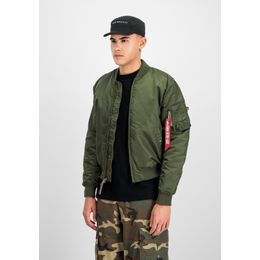 Bomberjacke Alpha Industries "MA-1 VF Vintage Fit 59", Herren, Gr. S, gr&uuml;n (dunkelgr&uuml;n), Obermaterial: 100% Nylon; Futter: 100% Nylon; F&uuml;llung: 100% Polyester, Jacken Bomberjacke