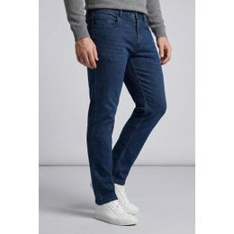 Straight-Jeans "RON used", Herren, Gr. 44, L&auml;nge 34, blau, schwarz used whisker, Denim/Jeans, Obermaterial: 76% Baumwolle, 22% Polyester, 2% Elasthan, Pioneer Authentic Jeans, unifarben, straight fit lang, Jeans Straight-Jeans, im Five-Pocket Style