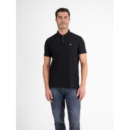 Poloshirt Lerros "Poloshirt mit COOL & DRY Funktion in Piqu&eacute;-Qualit&auml;t", Herren, Gr. L, schwarz, 60% Baumwolle, 40% Polyester, ohne Ausschnitt, Shirts Poloshirt, Atmungsaktiver Baumwollmix, Feine Piqu&eacute;-Qualit&auml;t, Zeitloser Polo-Style