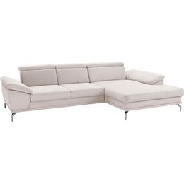 Sit & More Ecksofa SIT & MORE "Scorpio L-Form", beige (natur), B:311cm H:85cm T:181cm, Sofas, Ecksofa, inklusive Sitztiefenverstellung, wahlweise mit Kopfverstellung