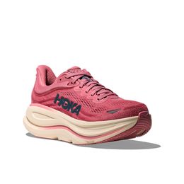 Laufschuh Hoka One One "BONDI 9", Damen, Gr. 42,5, lingonberry, cranberry, Synthetik, Textil, Schuhe Laufschuh, f&uuml;r mehr D&auml;mpfung