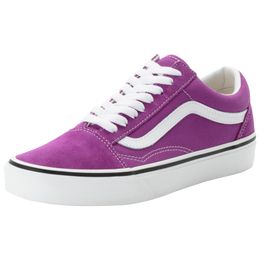 Sneaker Vans "Old Skool", Damen, Gr. 36,5, e2t, color theory willowherb, Leder, Schuhe Sneaker