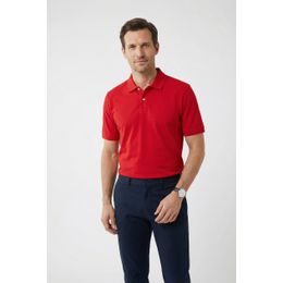 Poloshirt OLYMP "Casual", Herren, Gr. M, rot, Piqu&eacute;, Obermaterial: 100% Baumwolle, Shirts Poloshirt