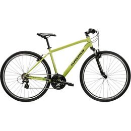 Crossrad KROSS "Evado 2.0" Gr. 48, braun (braun, schwarz), Fahrr&auml;der, Herren, 48cm, 28 Zoll (71,12cm) hinten: 28 Zoll (71,12cm), Crossrad