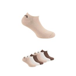 Socken Fila "UNISEX INVISIBLE PLAIN SOCKS", Damen, Gr. 39-42, mocha mousse, Baumwolle, Elasthan, Polyester, elastisch, Socken Socken, mit eingestricktem Logo