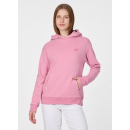 Kapuzensweatshirt Ragwear "COOLBIA", Damen, Gr. S, marshmallow, Sweatware, Obermaterial: 70% Baumwolle, 30% Polyester, unifarben, normal, Rundhals, Sweatshirts Kapuzensweatshirt, Klassisch mit K&auml;ngurutasche, Kapuze und Marken-Logo