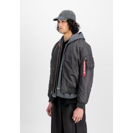 Bomberjacke Alpha Industries "MA-1 VF Vintage Fit 59", Herren, Gr. 3XL, grau (vintage grau), Obermaterial: 100% Nylon; Futter: 100% Nylon; F&uuml;llung: 100% Polyester, Jacken Bomberjacke