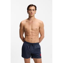 Badeshorts HUGO UNDERWEAR "DOMINICA", Herren, Gr. S (48), N-Gr, marine, Web, Obermaterial: 100% Polyacryl, Badehosen Badeshorts