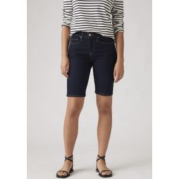 Levi's Shorts LEVI'S "SHAPING BERMUDA", Damen, Gr. 26, N-Gr, schwarzest sky, Web, Obermaterial: 80% Baumwolle, 19% Polyester, 1% Elasthan, regular fit kniefrei, Hosen Shorts, Sommerhose im Five-Pocket Style