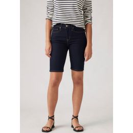 Levi's Shorts LEVI'S "SHAPING BERMUDA", Damen, Gr. 29, N-Gr, schwarzest sky, Web, Obermaterial: 80% Baumwolle, 19% Polyester, 1% Elasthan, regular fit kniefrei, Hosen Shorts, Sommerhose im Five-Pocket Style