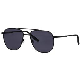Sonnenbrille Tom Tailor "Modell 675004", Herren, schwarz, metallic, Sonnenbrillen Sonnenbrille, Form Pilot, Logoschriftzug auf B&uuml;gel, Metallfassung, Topseller