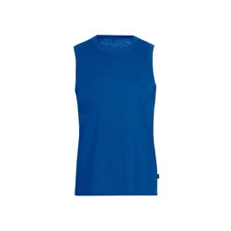 Tr&auml;gertop TRIGEMA "TRIGEMA Tr&auml;gershirt aus Single-Jersey", Damen, Gr. M, blau (royal), Single Jersey, 100% Baumwolle, Basic, lang, Rundhals, Tops Tr&auml;gertop