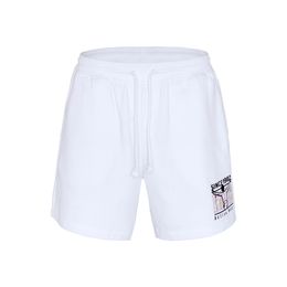 Sweatshorts Chiemsee, Damen, Gr. S (44/46), Normalgr&ouml;&szlig;en, wei&szlig;, 80% Baumwolle, 20% Polyester, Hosen Sweatshorts