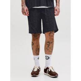 Jack & Jones Shorts JACK & JONES "JPSTJAIDEN TYSON JOGGER SHORT SRT SN", Herren, Gr. XL, N-Gr, schwarz, Web, Obermaterial: 100% Baumwolle, unifarben, kniefrei, Hosen Shorts, Baumwolle, regular fit