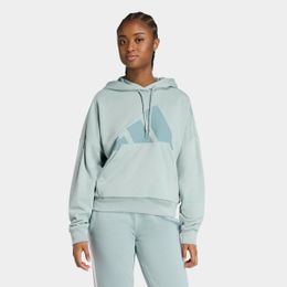 Kapuzensweatshirt adidas Sportswear "W BL FT HD", Damen, Gr. M, wosa, Obermaterial: 55% Baumwolle, 36% Polyester, 9% Viskose, Sweatshirts Kapuzensweatshirt