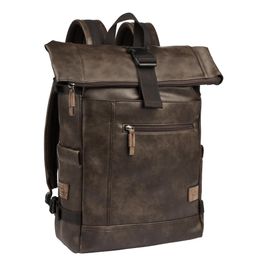 Rucksack Camel Active "Laos", Damen, Gr. B/H/T: 39cm x 44cm x 12cm, braun, Rucks&auml;cke Rucksack, praktisch funktionaler Alltagsbegleiter mit vielen sportlichen Details