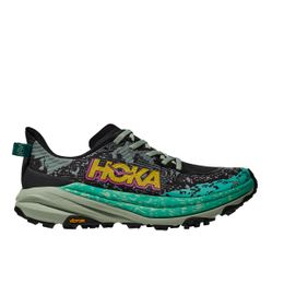 Trailrunningschuh Hoka One One "SPEEDGOAT 6", Damen, Gr. 36, schwarz, aloe vera, Synthetik, Textil, Schuhe Trailrunningschuh, Trail-Running