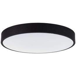 Brilliant LED Deckenleuchte "Filiz", schwarz (schwarz, wei&szlig;), &Oslash; 49cm H: 8cm, 1 Stk., Leuchten, &Oslash; 49 cm, Textil, 4500 lm, 3000-6500 K, dimmbar, Fernbedienung, LED Deckenleuchte