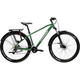 Mountainbike KROSS "Hexagon 4.0" Gr. 43, gr&uuml;n (gr&uuml;n, schwarz), Fahrr&auml;der, Herren, 43cm, 29 Zoll (73,66cm) hinten: 29 Zoll (73,66cm), Mountainbike