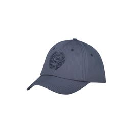 Baseball Cap Lerros "Basecap aus Seersucker-Kunstgewebe", Herren, Gr. Normalgr&ouml;&szlig;en, storm blau, 100% Polyester, Caps Baseball Cap