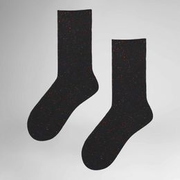 Socken Hudson "Socke Spot", Damen, Gr. 35-38, schwarz (schwarz 0005), Obermaterial: 38% Baumwolle CO. 38% Polyester PES. 22% Polyamid PA. 2% Elasthan EL., Socken Socken