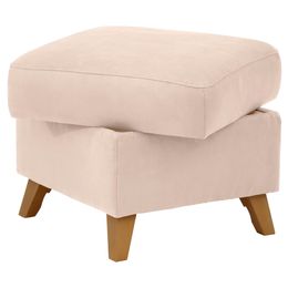Stauraumhocker Home Affaire "Westerland", beige (creme), B:58cm H:48cm T:58cm, 100% Polyester, Hocker, Stauraumhocker, in vielen Bezugsarten und Farben, auch in Luxus-Microfaser impr&auml;gniert