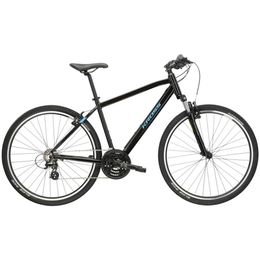 Crossrad KROSS "KROSS Crossbike Evado 2.0 28" schwarz 21 G&auml;nge" Gr. 53, schwarz (schwarz, schwarz), Fahrr&auml;der, Herren, 53cm, 28 Zoll (71,12cm) hinten: 28 Zoll (71,12cm), Crossrad
