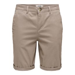 Only & Sons Shorts ONLY & SONS "ONSSAUL 0573 SHORTS NOOS", Damen, Gr. L, N-Gr, desert taupe, Web, Obermaterial: 98% Baumwolle, 2% Elasthan, unifarben, regular fit normal, Hosen Shorts