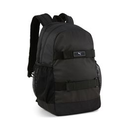 Rucksack Puma "DECK BACKPACK", schwarz (Puma schwarz), Rucks&auml;cke, Damen, Netz, Polyester, unifarben, Rucksack, f&uuml;r urbanen Lifestyle, mit mehreren Taschen, weich gef&uuml;ttertes Fach