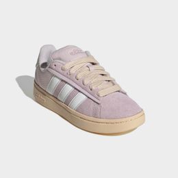 Sneaker adidas Sportswear "GRAND COURT ALPHA 00S", Damen, Gr. 38,5, ice lila, core wei&szlig;, sand strata, Leder, Textil, Schuhe Sneaker
