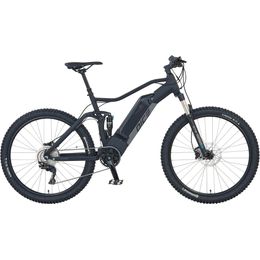 E-Bike Prophete "DICE 4.8" Gr. 48, schwarz (schwarz matt, schwarz), Elektrofahrr&auml;der, 48cm, 27,5 Zoll (69,85cm), E-Bike, Pedelec, Elektrofahrrad f&uuml;r Damen u. Herren, MTB