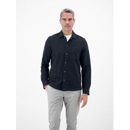 Langarmhemd Lerros "Overshirt aus 100 % Baumwolle, unifarben", Herren, Gr. 3XL, Normalgr&ouml;&szlig;en, classic navy, 100% Baumwolle, Hemden Langarmhemd