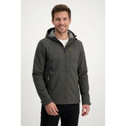 Softshelljacke Killtec "KOS 259 MN SFTSHLL JCKT", Herren, Gr. M, gr&uuml;nanthrazit, Obermaterial: 100% Polyester. Futter: 100% Polyester, Jacken Softshelljacke, &Uuml;bergangsjacke