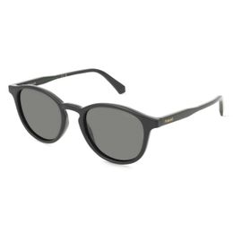 Polaroid PLD 4191/S | Herren-Sonnenbrille | Fassung: Vollrand, Panto, Kunststoff, Schwarz | Glasfarbe: Grau