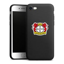 DeinDesign iPhone SE (2022) Handy Premium Silikon H&uuml;lle Handyh&uuml;lle schwarz Case Bayer 04 Leverkusen Official Licensed Product Logo Silikon Premium Case