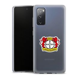 DeinDesign Galaxy S20 FE Handy Silikon H&uuml;lle Case transparent Handyh&uuml;lle Bayer 04 Leverkusen Official Licensed Product Logo Silikon Case