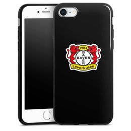 DeinDesign iPhone SE (2020) Handy Slim Case extra d&uuml;nn Silikon Handyh&uuml;lle schwarz H&uuml;lle Official Licensed Product Bayer 04 Leverkusen Logo Silikon Slim Case