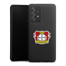 DeinDesign Galaxy A52s 5G Handy Premium Silikon H&uuml;lle Handyh&uuml;lle schwarz Case Logo Bayer 04 Leverkusen Official Licensed Product Silikon Premium Case