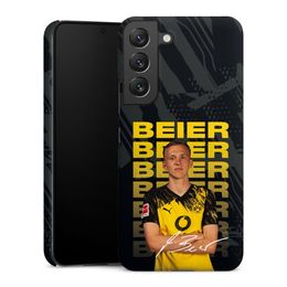 DeinDesign Galaxy S22 Handy Premium Case Smartphone Handyh&uuml;lle Schutzh&uuml;lle matt Borussia Dortmund Maximilian Beier Bvb Premium Case