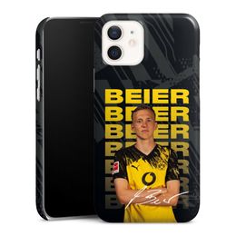DeinDesign iPhone 12 Handy Premium Case Smartphone Handyh&uuml;lle Schutzh&uuml;lle gl&auml;nzend Borussia Dortmund Maximilian Beier Bvb Premium Case
