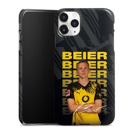 DeinDesign iPhone 11 Pro Max Handy Premium Case Smartphone Handyh&uuml;lle Schutzh&uuml;lle gl&auml;nzend Borussia Dortmund Bvb Maximilian Beier Premium Case